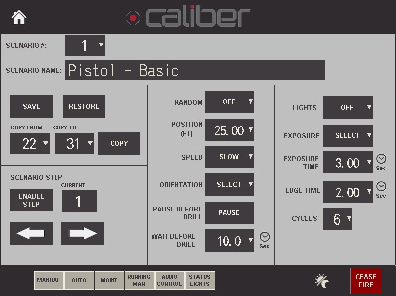 Master Control – Caliber Target Systems