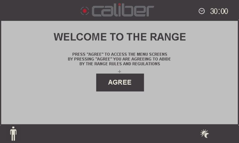 Welcome screen – Caliber Target Systems